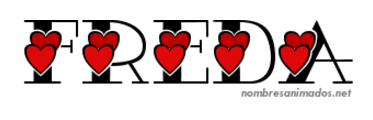 Gifs Animados del Nombre Freda. Imágenes gifs. Firmas animadas