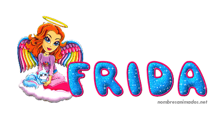 Gifs Animados del Nombre Frida. Imágenes gifs. Firmas animadas