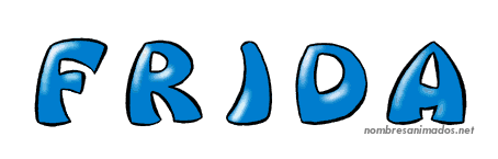 Gifs Animados del Nombre Frida. Imágenes gifs. Firmas animadas