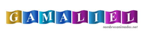 Gifs Animados del Nombre Gamaliel. Imágenes gifs. Firmas animadas