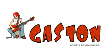 Gifs Animados del Nombre Gastón. Imágenes gifs. Firmas animadas