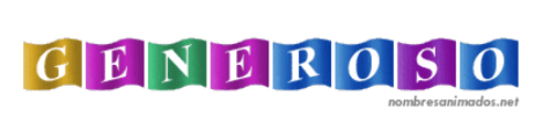 Gifs Animados del Nombre Generoso. Imágenes gifs. Firmas animadas