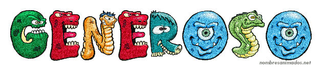 Gifs Animados del Nombre Generoso. Imágenes gifs. Firmas animadas