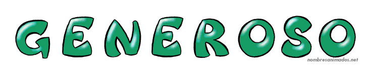 Gifs Animados del Nombre Generoso. Imágenes gifs. Firmas animadas