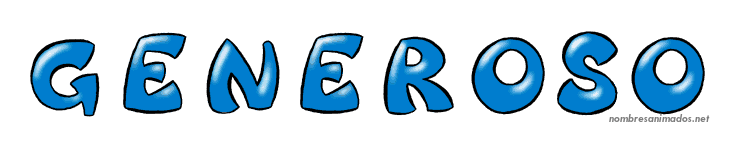 Gifs Animados del Nombre Generoso. Imágenes gifs. Firmas animadas