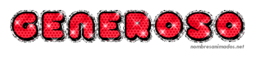 Gifs Animados del Nombre Generoso. Imágenes gifs. Firmas animadas