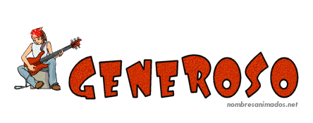 Gifs Animados del Nombre Generoso. Imágenes gifs. Firmas animadas