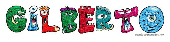 Gifs Animados del Nombre Gilberto. Imágenes gifs. Firmas animadas