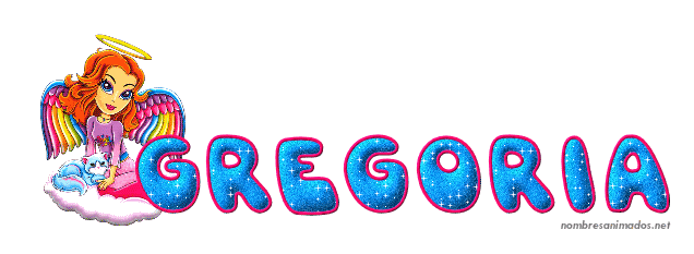 Gifs Animados del Nombre Gregoria. Imágenes gifs. Firmas animadas