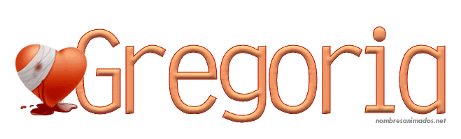 Gifs Animados del Nombre Gregoria. Imágenes gifs. Firmas animadas