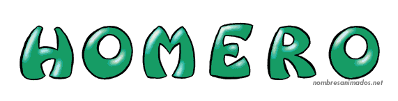 Gifs Animados del Nombre Homero. Imágenes gifs. Firmas animadas