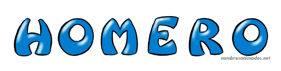 Gifs Animados del Nombre Homero. Imágenes gifs. Firmas animadas