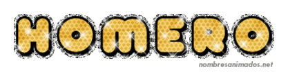 Gifs Animados del Nombre Homero. Imágenes gifs. Firmas animadas