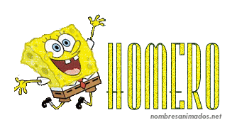 Gifs Animados del Nombre Homero. Imágenes gifs. Firmas animadas