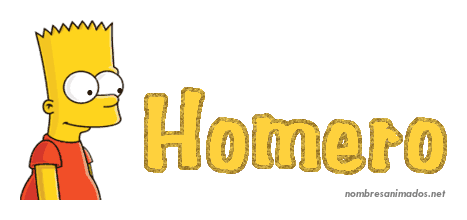 Gifs Animados del Nombre Homero. Imágenes gifs. Firmas animadas