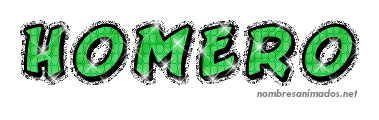 Gifs Animados del Nombre Homero. Imágenes gifs. Firmas animadas
