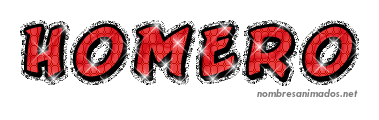 Gifs Animados del Nombre Homero. Imágenes gifs. Firmas animadas