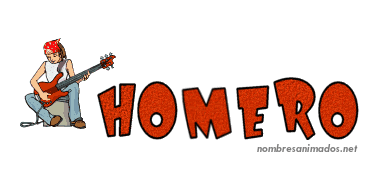 Gifs Animados del Nombre Homero. Imágenes gifs. Firmas animadas