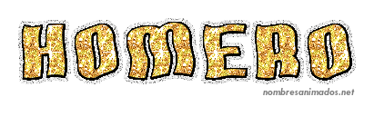 Gifs Animados del Nombre Homero. Imágenes gifs. Firmas animadas