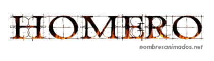 Gifs Animados del Nombre Homero. Imágenes gifs. Firmas animadas