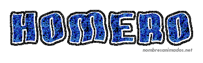 Gifs Animados del Nombre Homero. Imágenes gifs. Firmas animadas