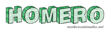 Gifs Animados del Nombre Homero. Imágenes gifs. Firmas animadas