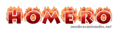Gifs Animados del Nombre Homero. Imágenes gifs. Firmas animadas