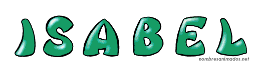 Gifs Animados del Nombre Isabel. Imágenes gifs. Firmas animadas