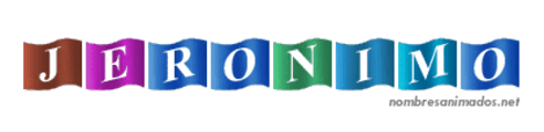 Gifs Animados del Nombre Jerónimo. Imágenes gifs. Firmas animadas