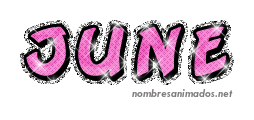 Gifs Animados del Nombre June. Imágenes gifs. Firmas animadas