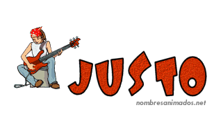 Gifs Animados del Nombre Justo. Imágenes gifs. Firmas animadas