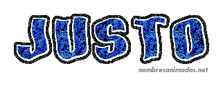 Gifs Animados del Nombre Justo. Imágenes gifs. Firmas animadas