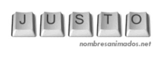 Gifs Animados del Nombre Justo. Imágenes gifs. Firmas animadas