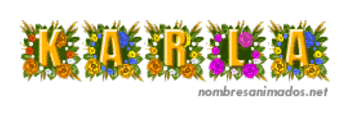 Gifs Animados del Nombre Karla. Imágenes gifs. Firmas animadas
