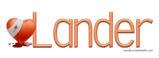 Gifs Animados del Nombre Lander. Imágenes gifs. Firmas animadas