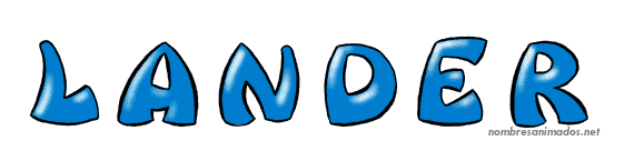 Gifs Animados del Nombre Lander. Imágenes gifs. Firmas animadas