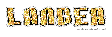Gifs Animados del Nombre Lander. Imágenes gifs. Firmas animadas