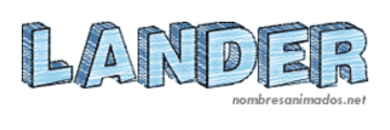Gifs Animados del Nombre Lander. Imágenes gifs. Firmas animadas