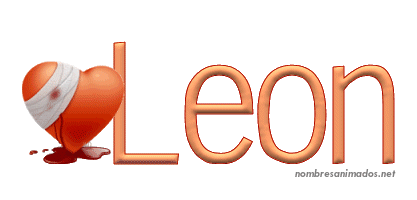 Gifs Animados del Nombre León. Imágenes gifs. Firmas animadas