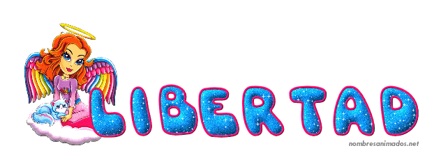 Gifs Animados del Nombre Libertad. Imágenes gifs. Firmas animadas