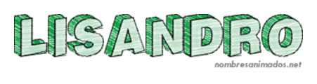 Gifs Animados del Nombre Lisandro. Imágenes gifs. Firmas animadas
