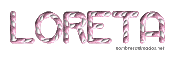 Gifs Animados del Nombre Loreta. Imágenes gifs. Firmas animadas