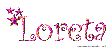 Gifs Animados del Nombre Loreta. Imágenes gifs. Firmas animadas