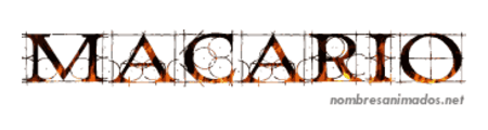 Gifs Animados del Nombre Macario. Imágenes gifs. Firmas animadas