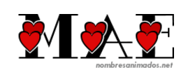Gifs Animados del Nombre Mae. Imágenes gifs. Firmas animadas