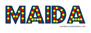Gifs Animados del Nombre Maida. Imágenes gifs. Firmas animadas
