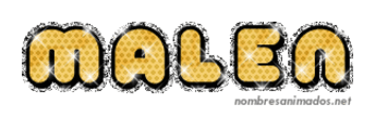 Gifs Animados del Nombre Malén. Imágenes gifs. Firmas animadas