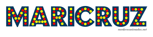 Gifs Animados del Nombre Maricruz. Imágenes gifs. Firmas animadas