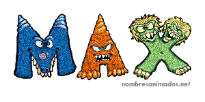 Gifs Animados del Nombre Max. Imágenes gifs. Firmas animadas