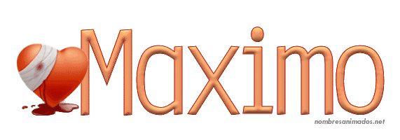 Gifs Animados del Nombre Máximo. Imágenes gifs. Firmas animadas